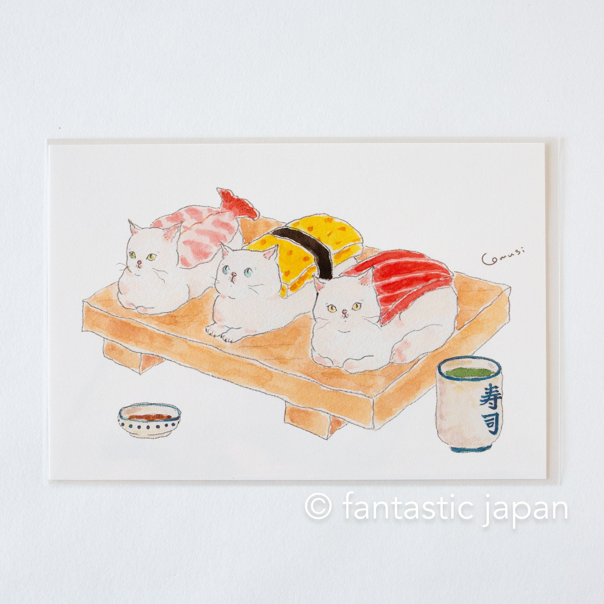 tocoro comugi post card -Sushi cats- – Fantastic Japan