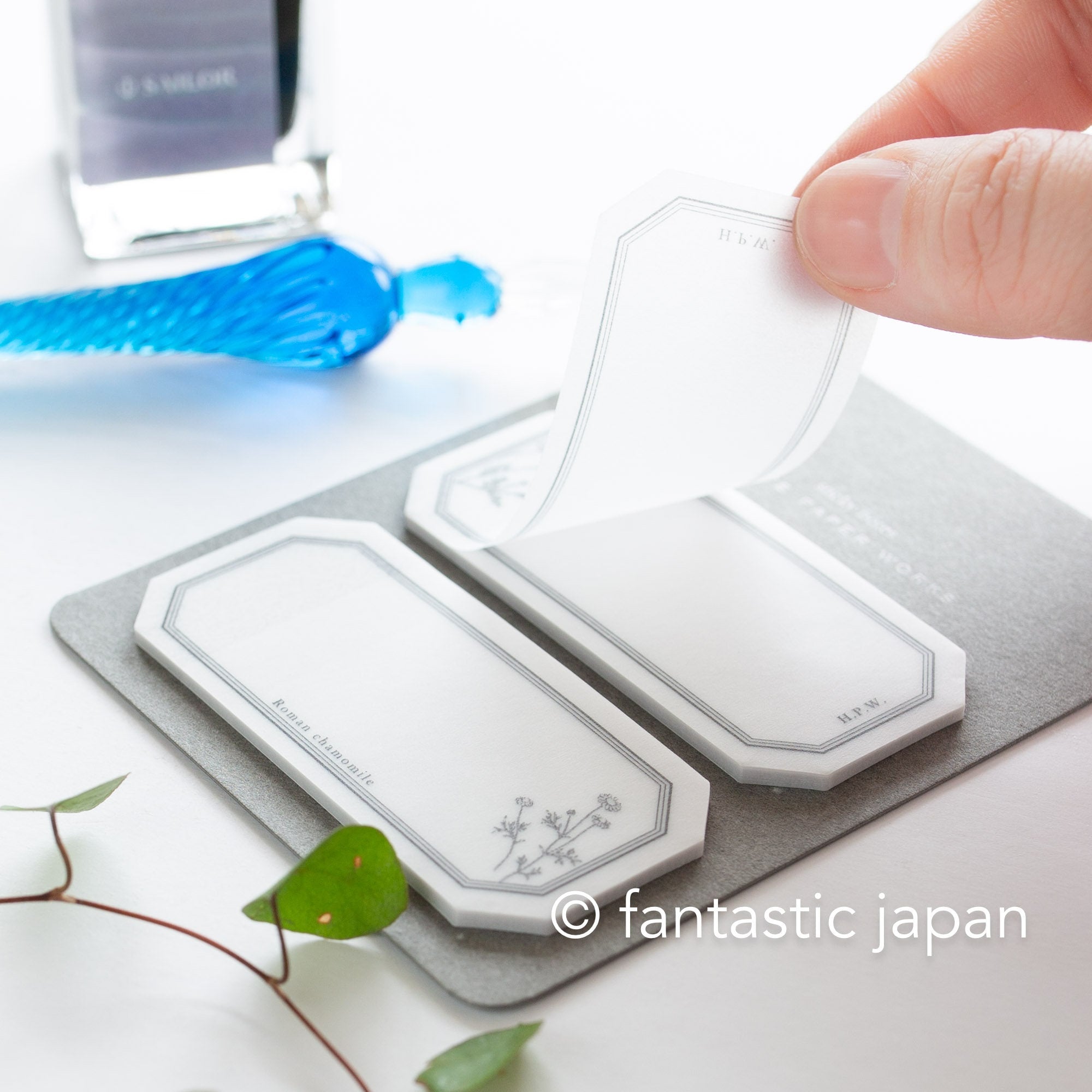 Hütte paper works / Tracing paper die-cut sticky notes -chamomile ...