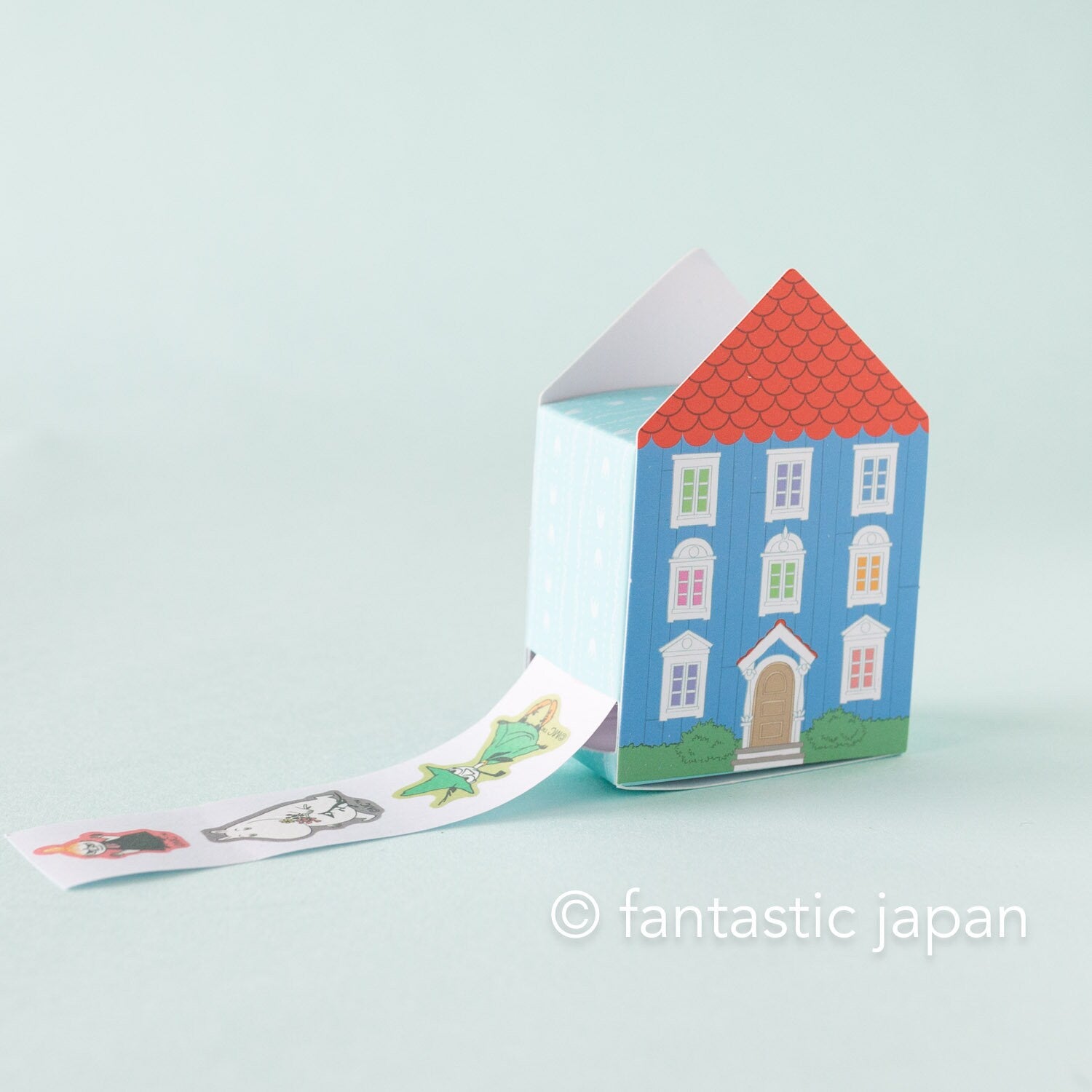 Box roll sticker / Moomin valley -Moomin house- – Fantastic Japan
