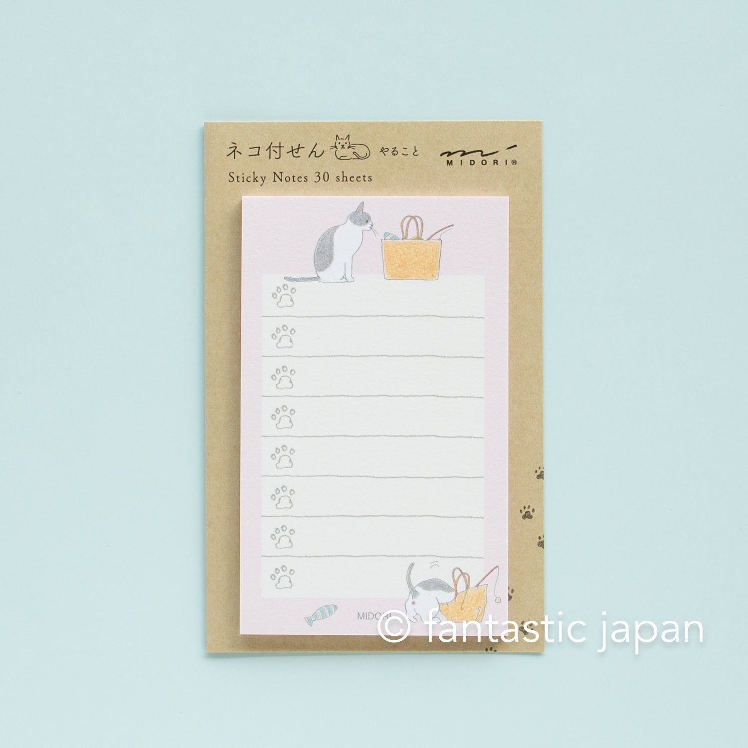 Sticky Notes -cat to do list pink- / MIDORI – Fantastic Japan