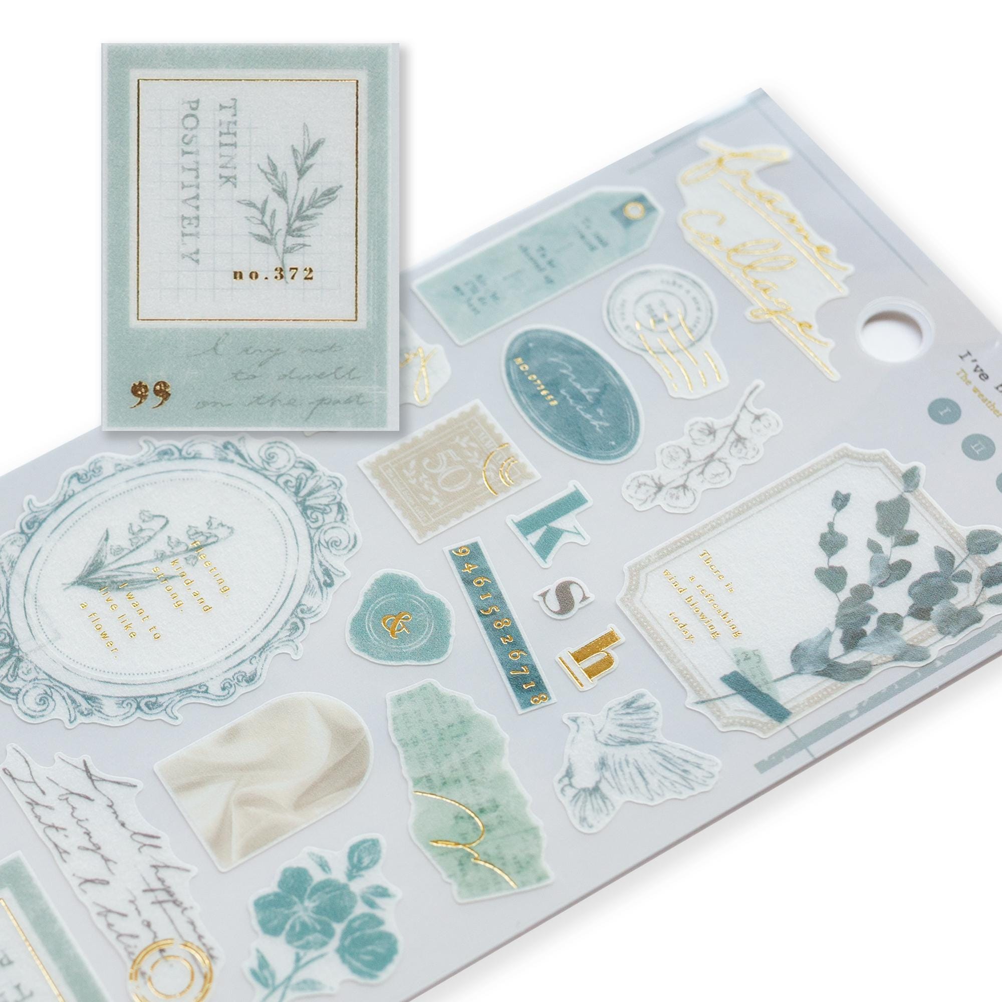 Sticker / frame collage -green- – Fantastic Japan