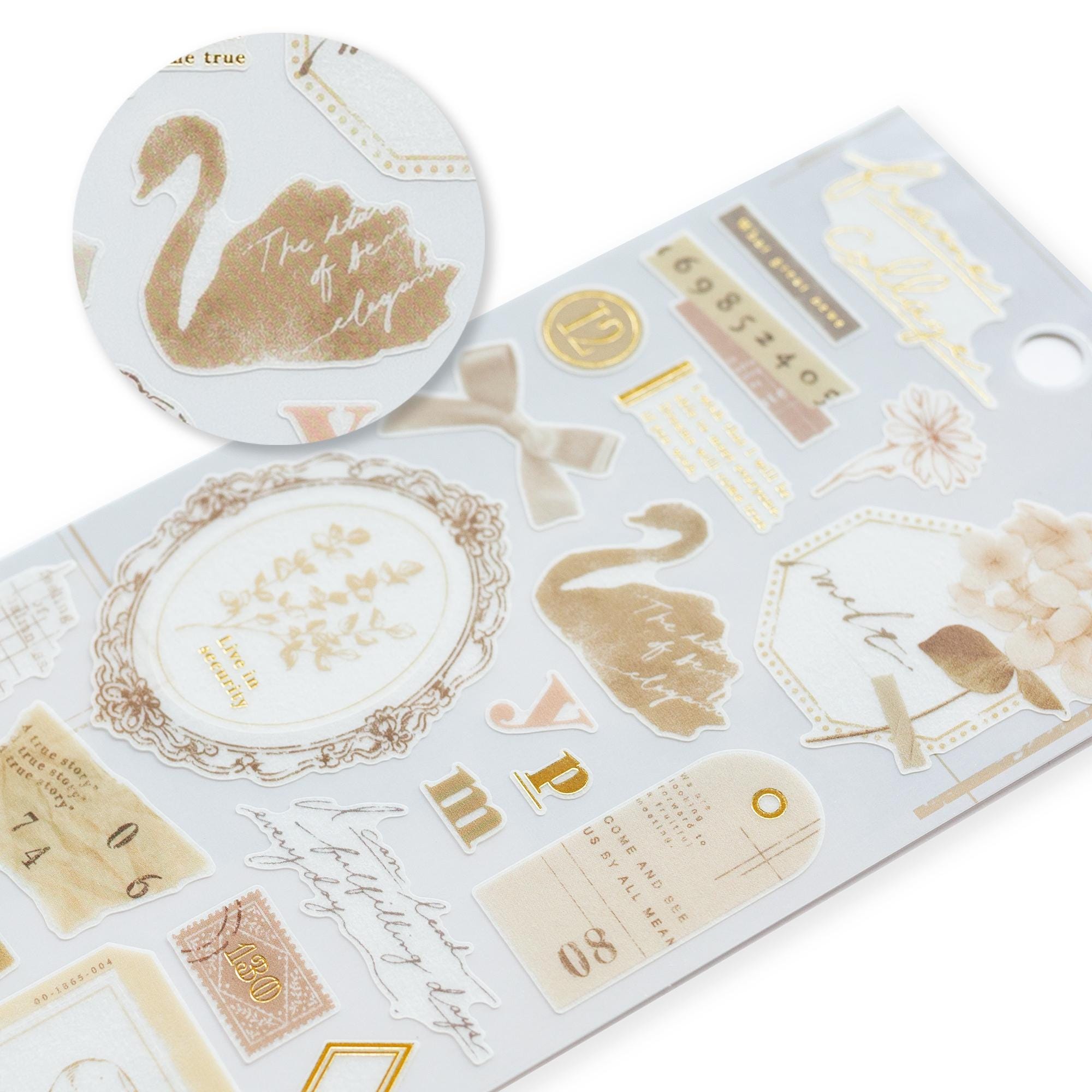 Sticker / frame collage -beige- – Fantastic Japan