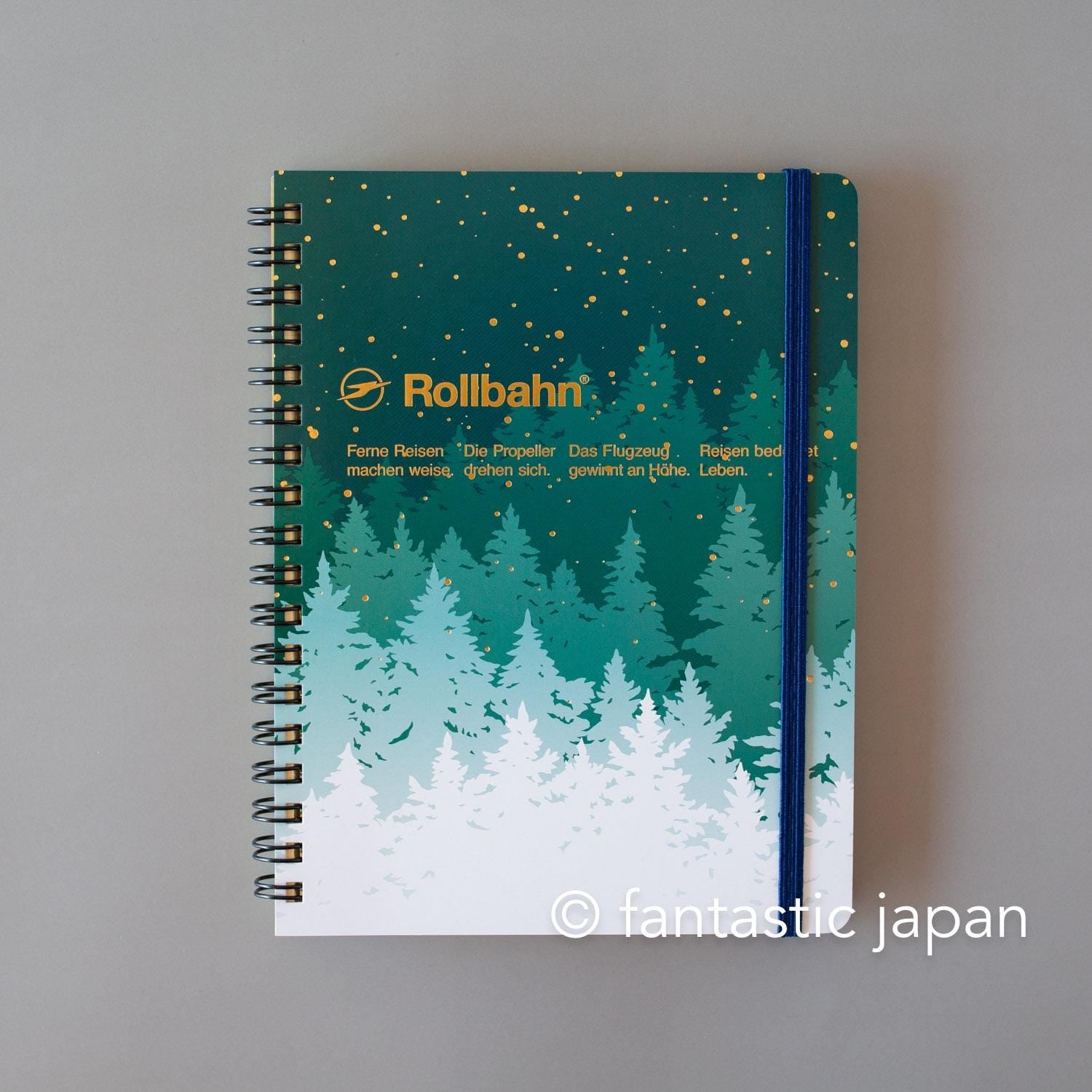 DELFONICS / Rollbahn spiral notebook Large (5.6" x 7.1" ) / neige gree ...