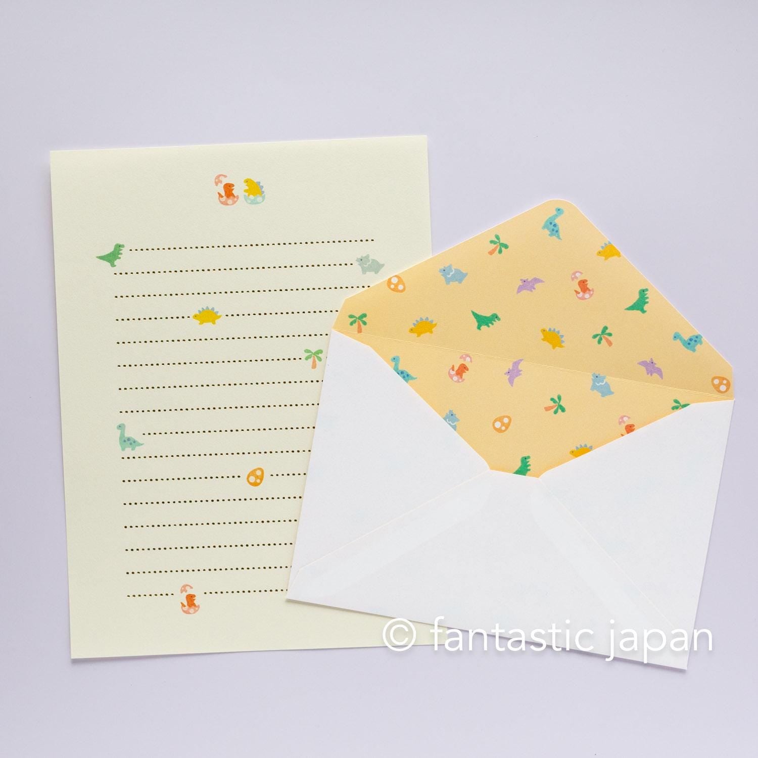 EL COMMUN Letter set / papoter -dinosaur- – Fantastic Japan