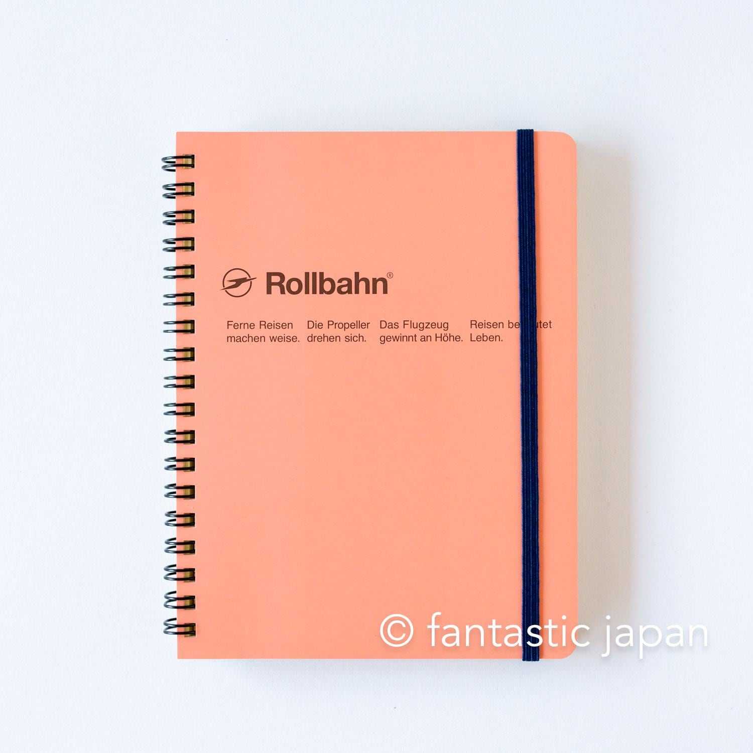 DELFONICS / Rollbahn spiral notebook Large (5.6" x 7.1" ) -light pink ...