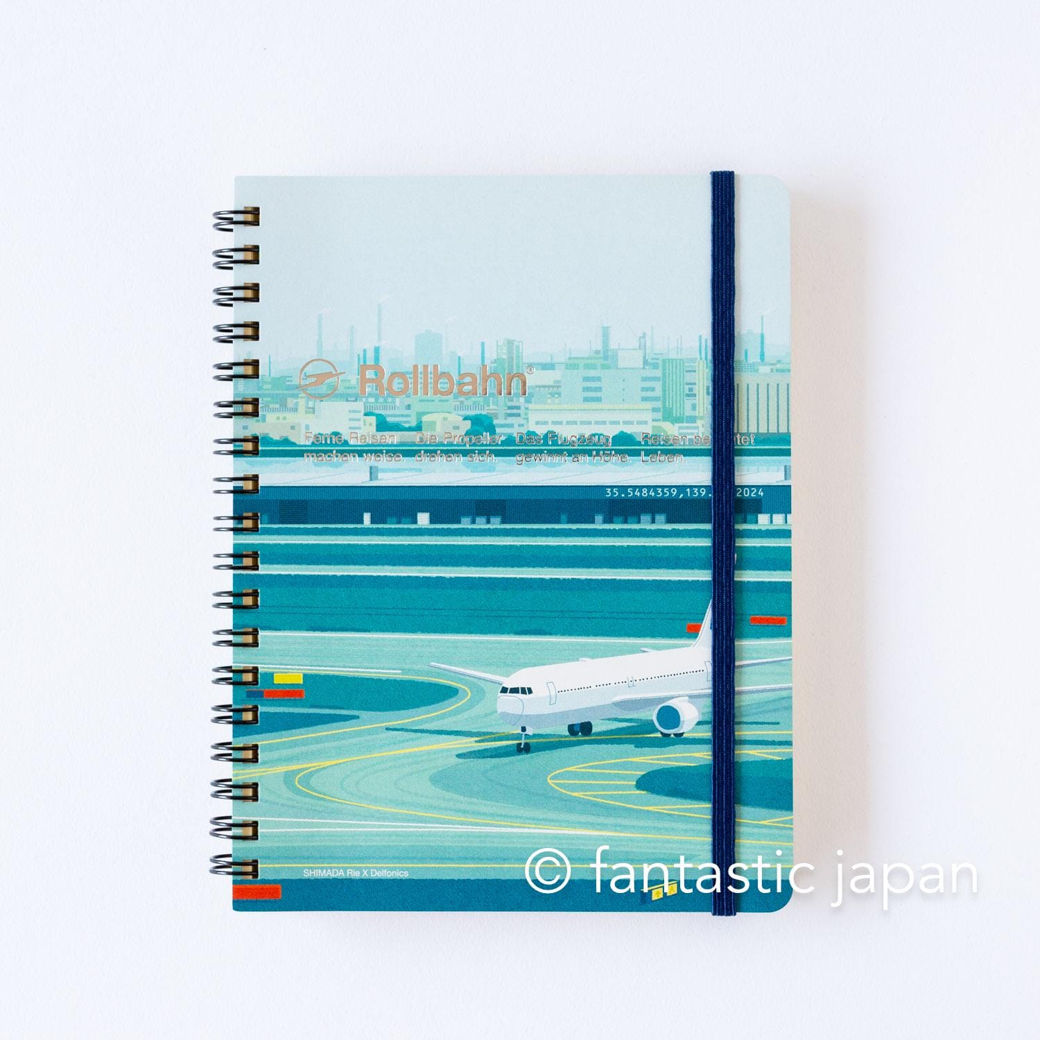 DELFONICS / Rollbahn spiral notebook Large (5.6" x 7.1" ) / SHIMADA Ri ...