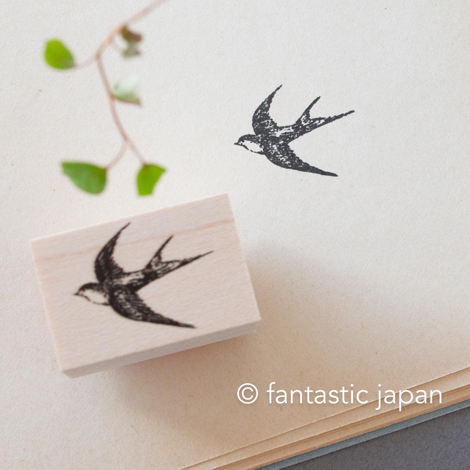 Hütte paper works Stamp -Swallow- – Fantastic Japan