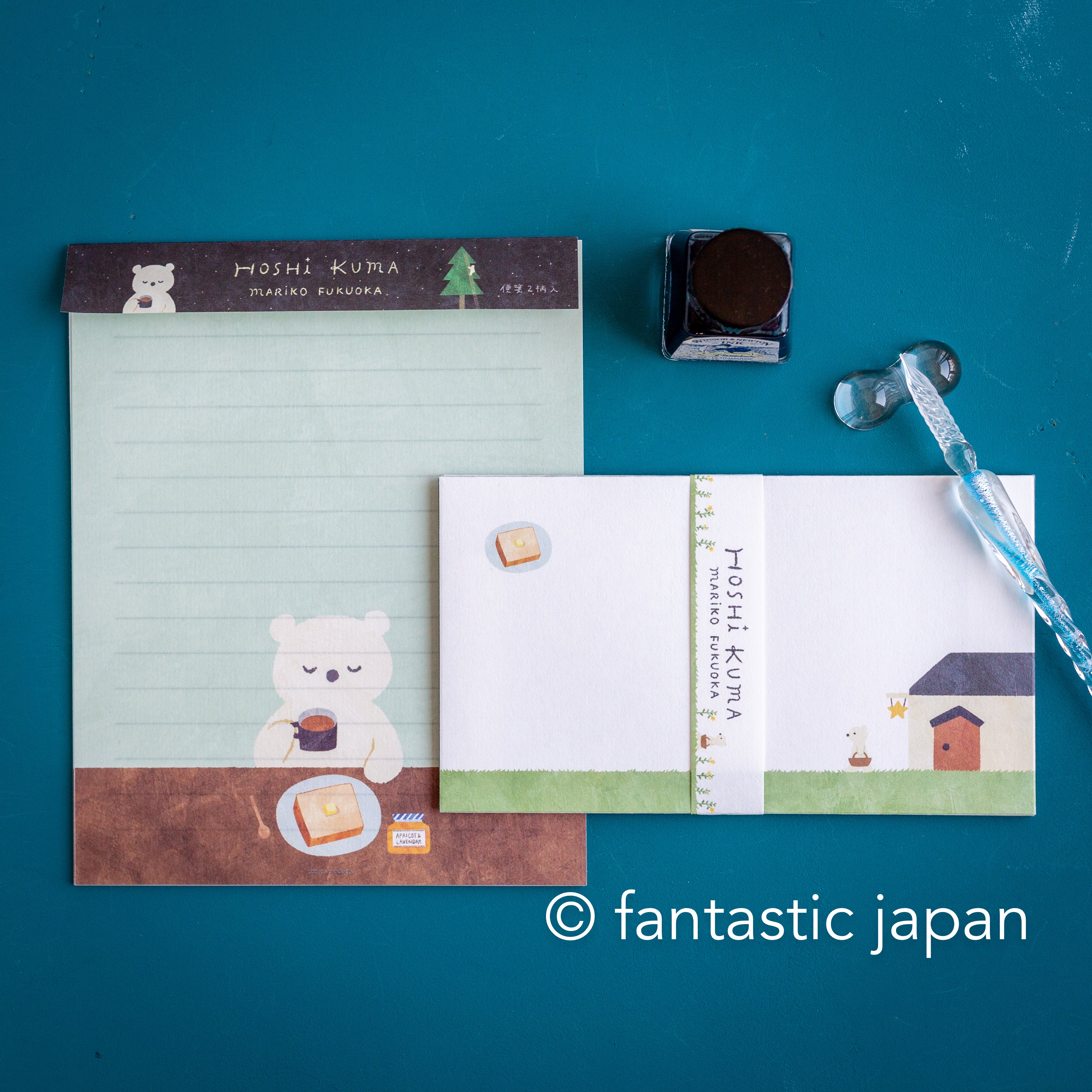 Japanese Letter Set -Star bear- by Mariko Fukuoka – Fantastic Japan