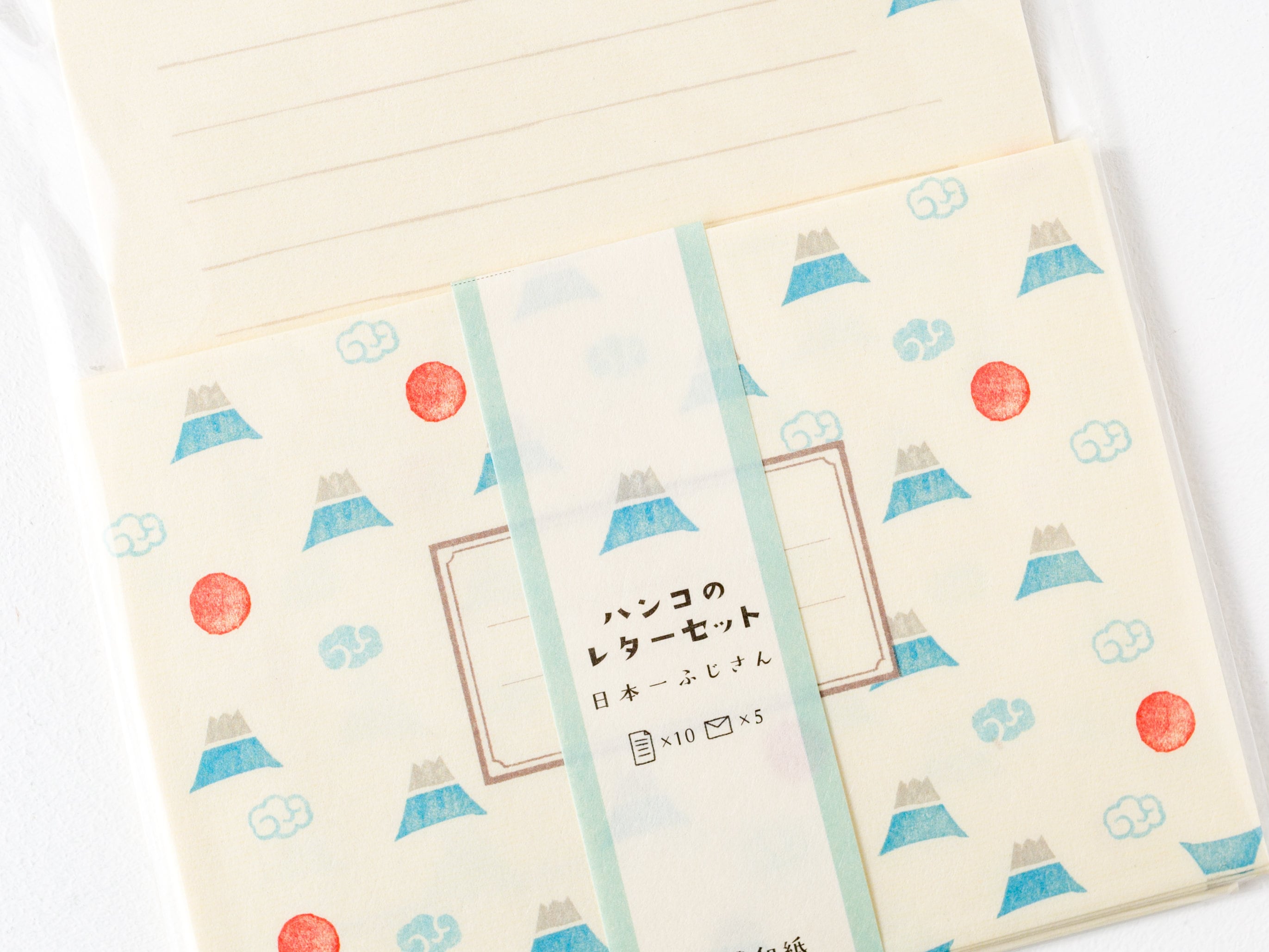 Stamp washi letter set -Mt.Fuji- – Fantastic Japan