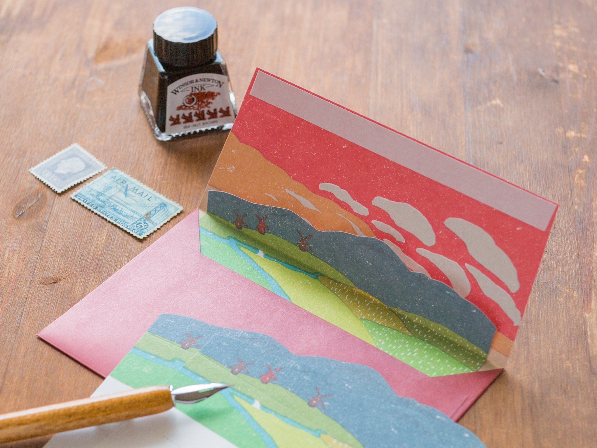 Letter set -Land scape "Sunset"- – Fantastic Japan