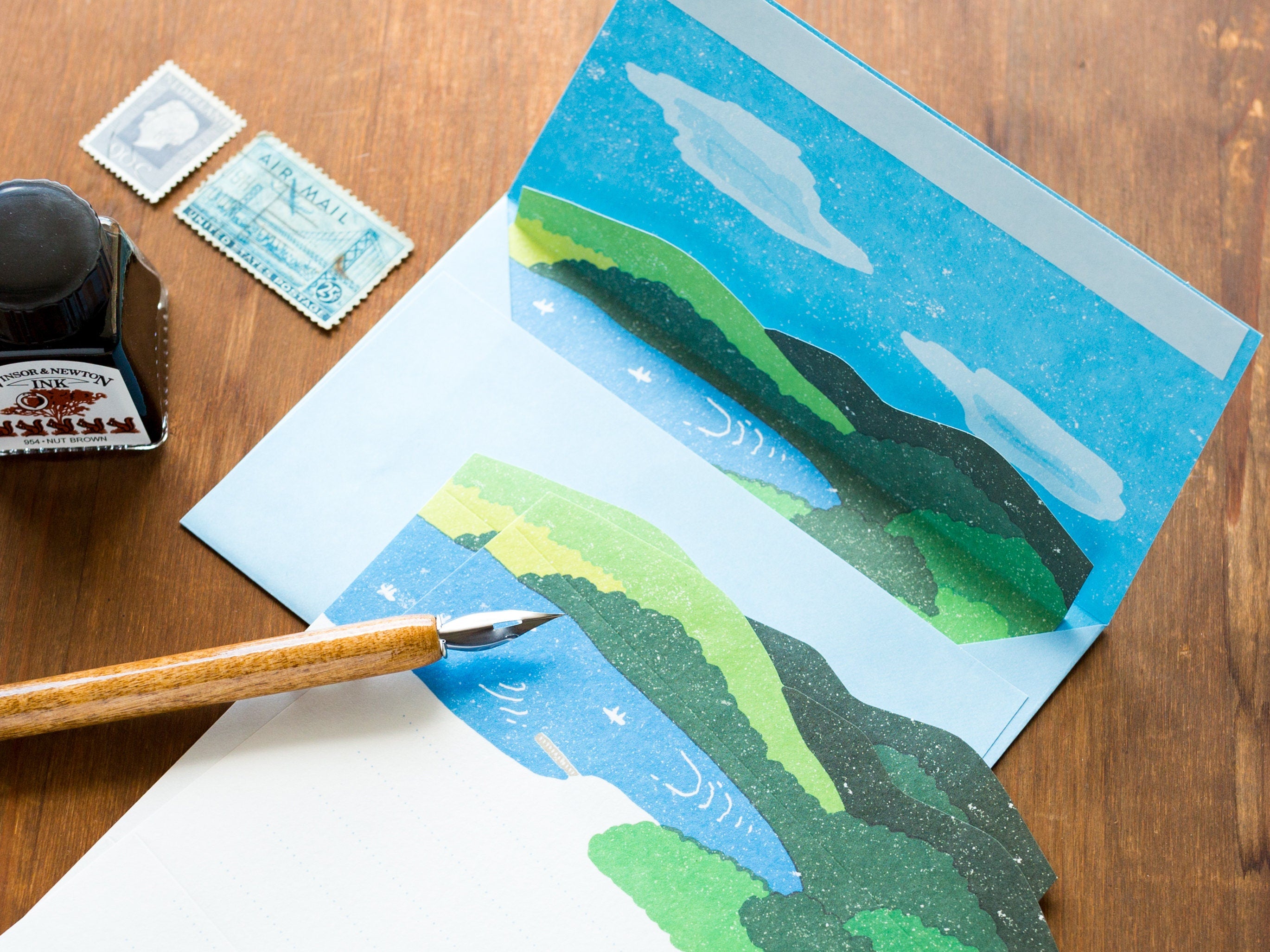 Letter set -Land scape "lake"- – Fantastic Japan