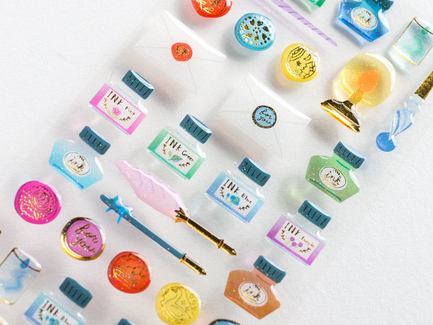 Hard gel 3D sticker -Fountain pen bottle- – Fantastic Japan
