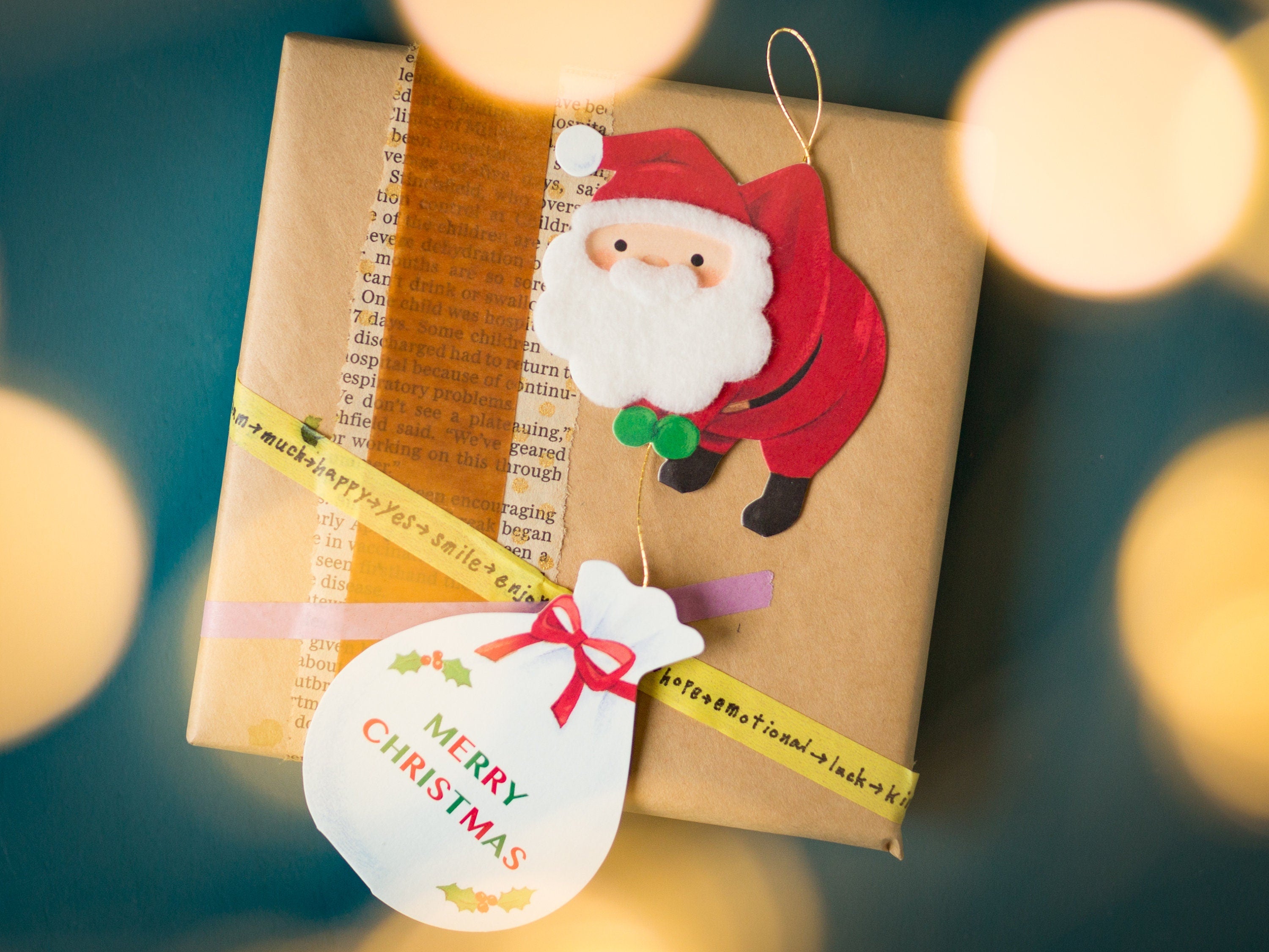 Christmas mini card "Pinched Santa Claus" – Fantastic Japan