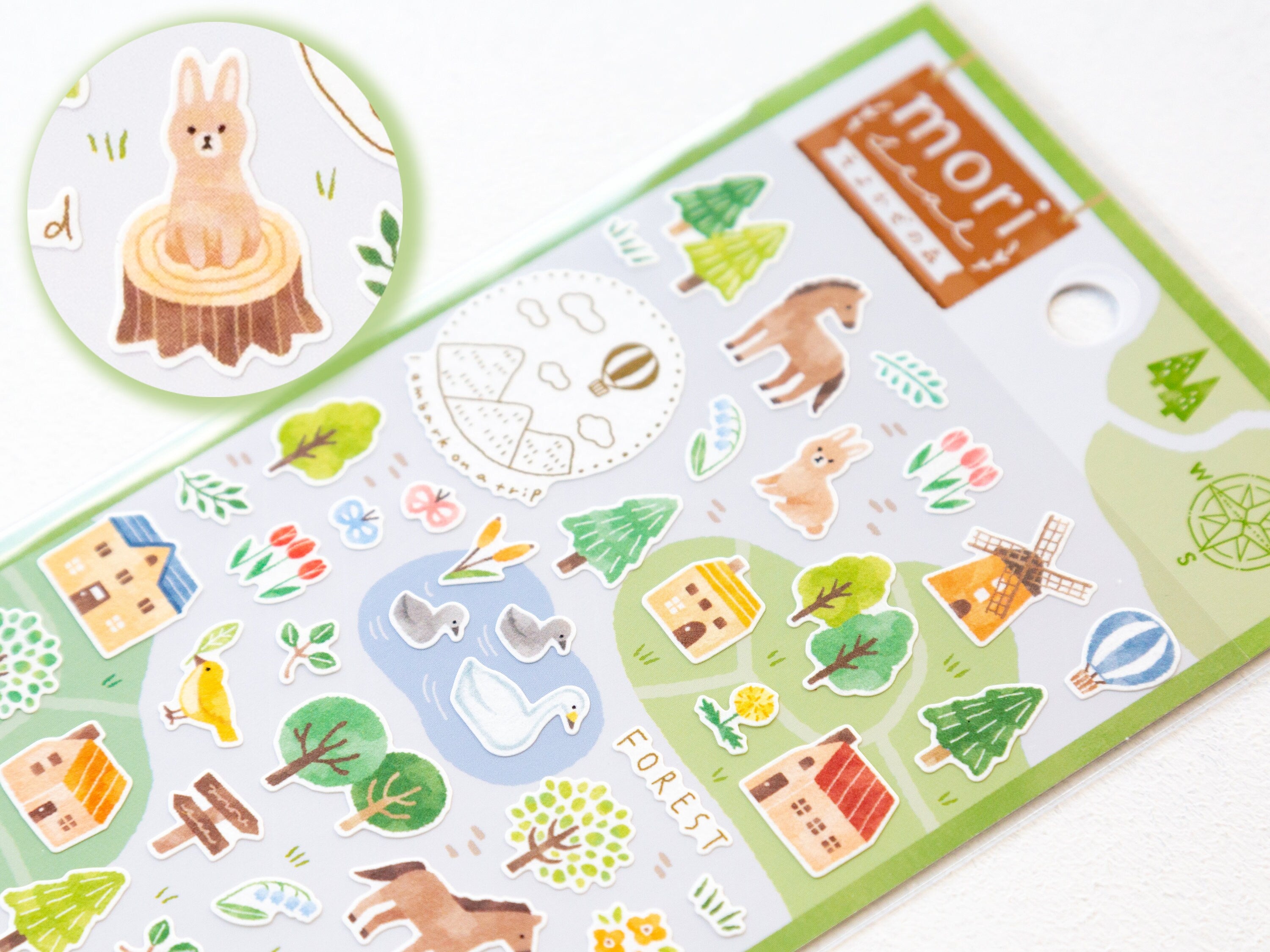 Sticker -Four seasons in the forest "spring breeze"- – Fantastic Japan
