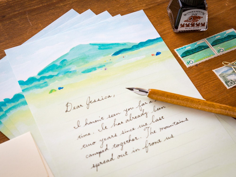 Letter set - Sky and Sea series "plateau"- – Fantastic Japan