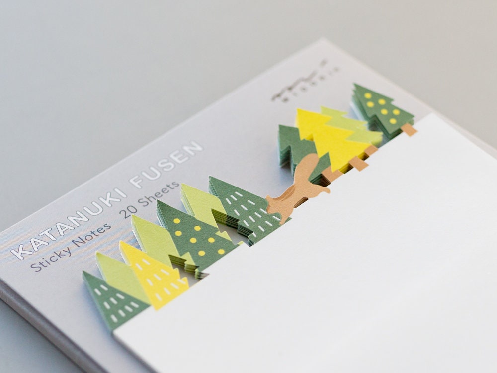 Die-cut Sticky Notes -forest- – Fantastic Japan