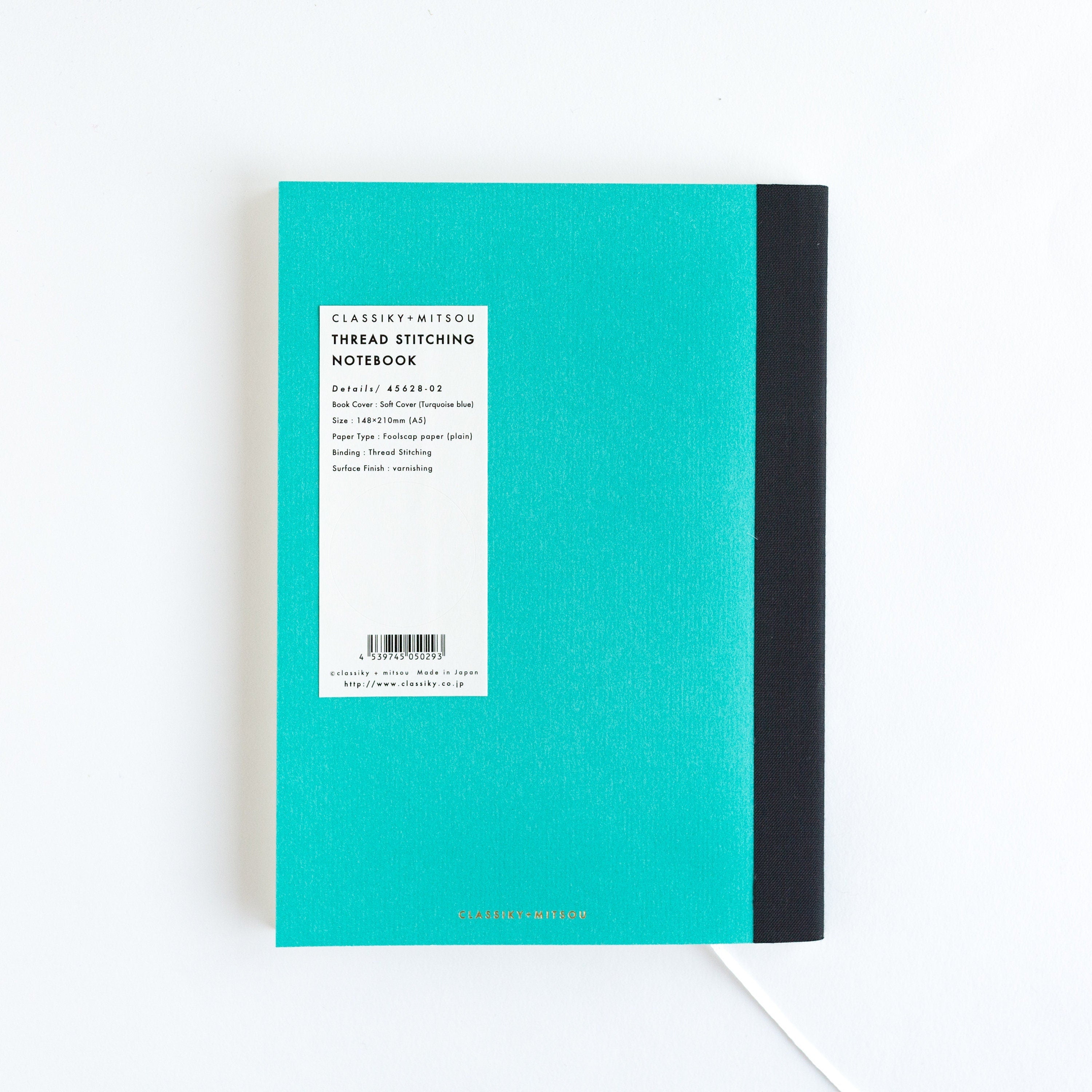 Classiky Thread Stitching Notebook (plain) -turquoise blue- – Fantastic ...