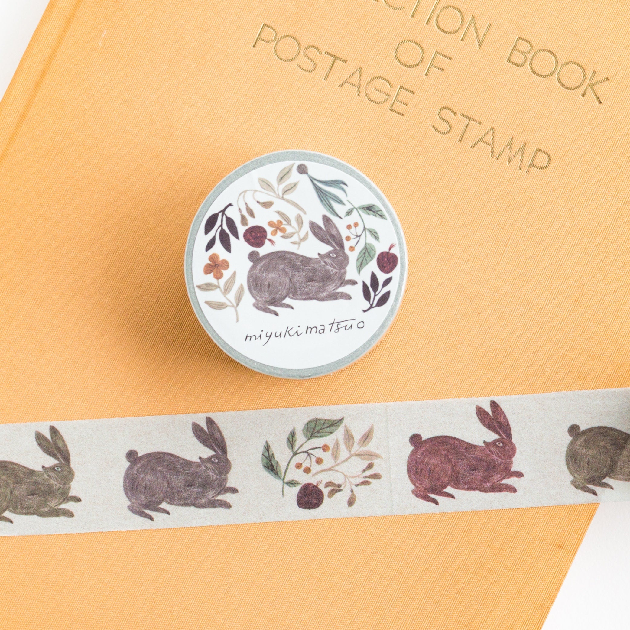 Washi tape -rabbit 25mm wide- design by Matsuo Miyuki – Fantastic Japan