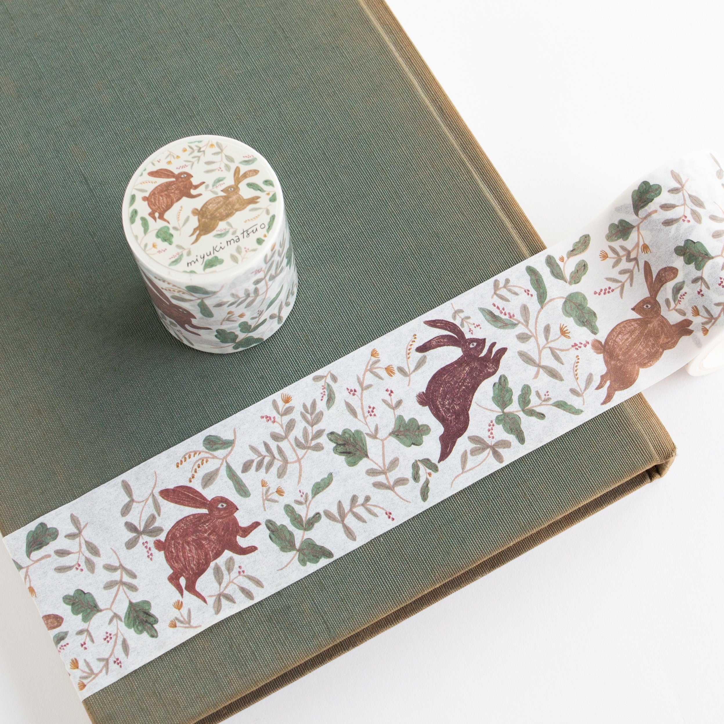 Washi tape -rabbit 50mm wide- design by Matsuo Miyuki – Fantastic Japan