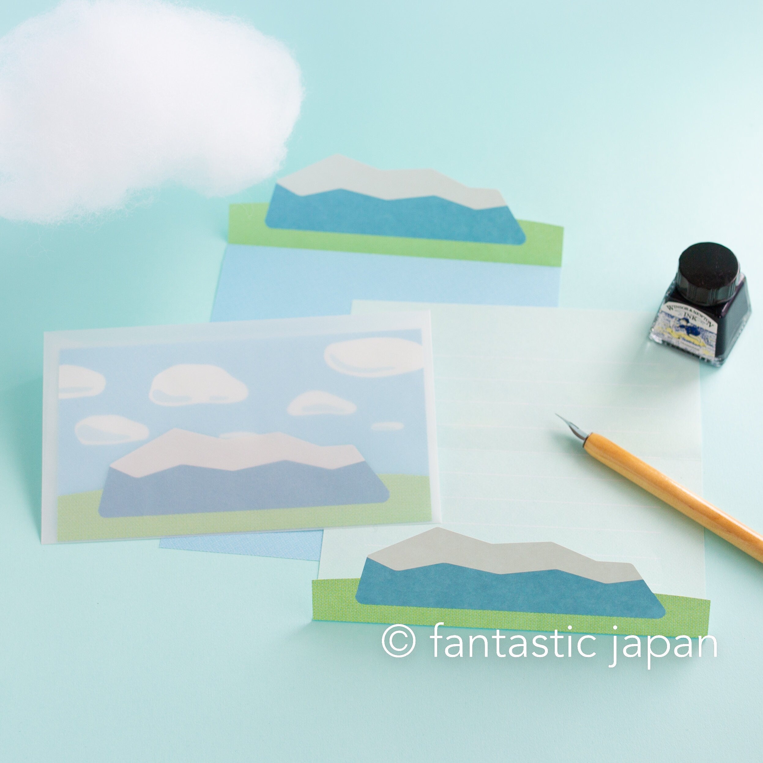Mountain Landscape Letter Set -north- – Fantastic Japan