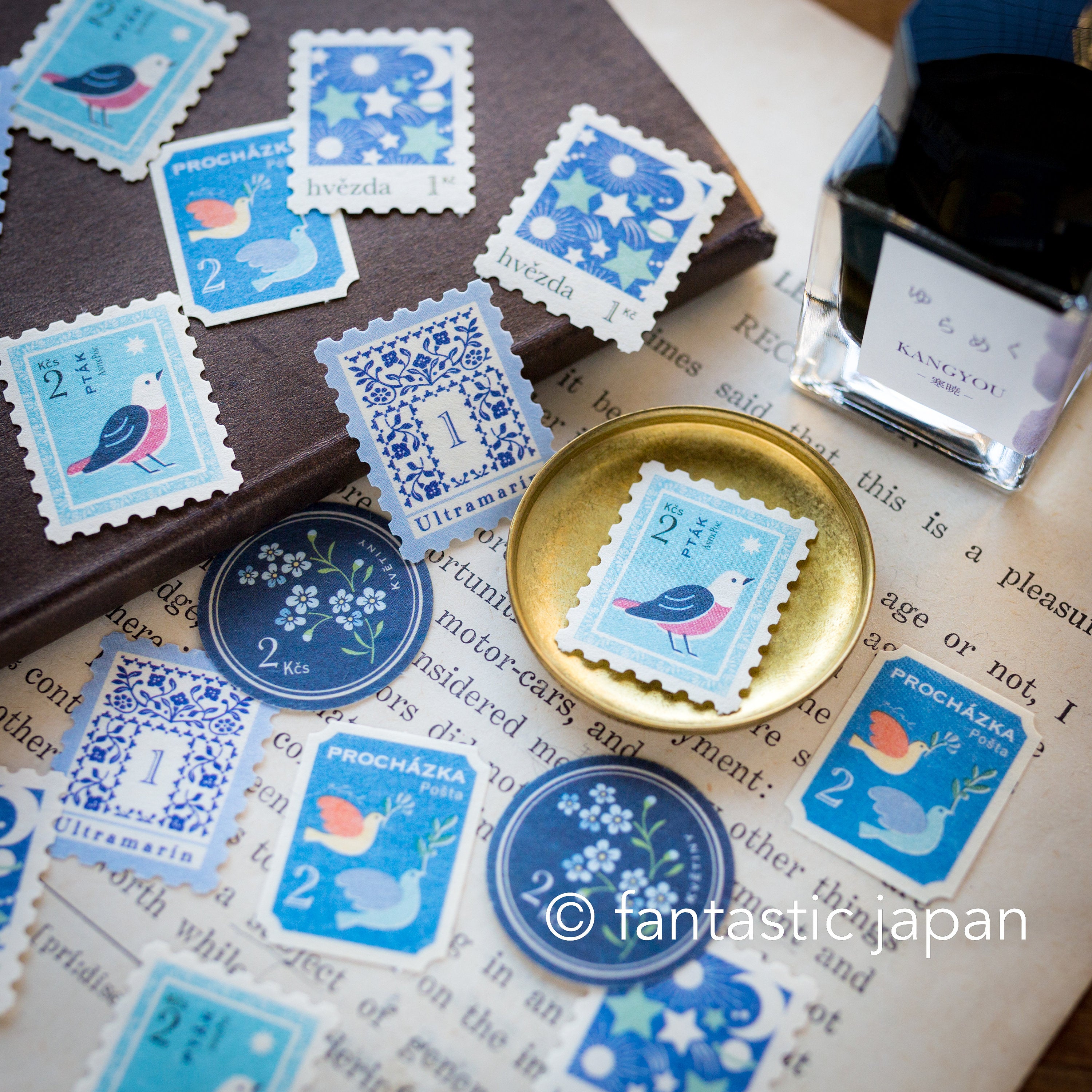 Flake sticker -Antik piac "Cher"- – Fantastic Japan