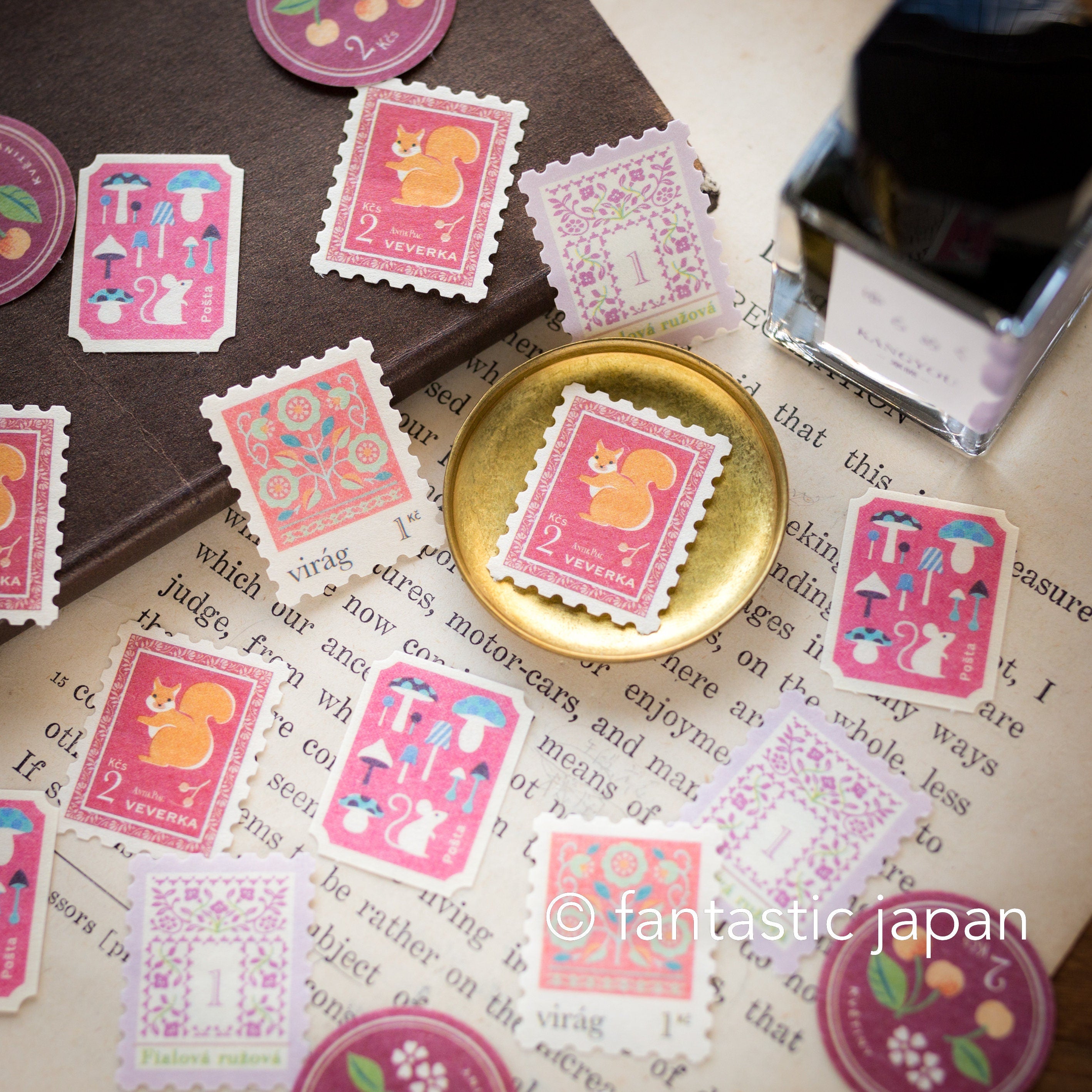 Flake sticker -Antik piac "Roche"- – Fantastic Japan