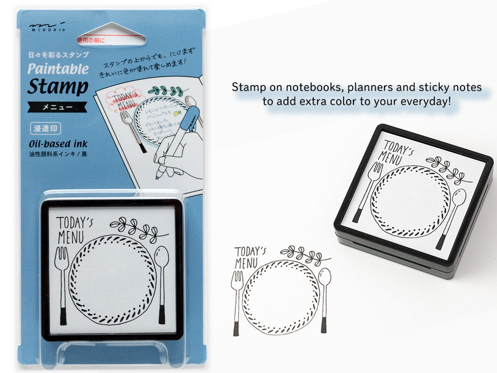 Paintable stamp -menu- – Fantastic Japan