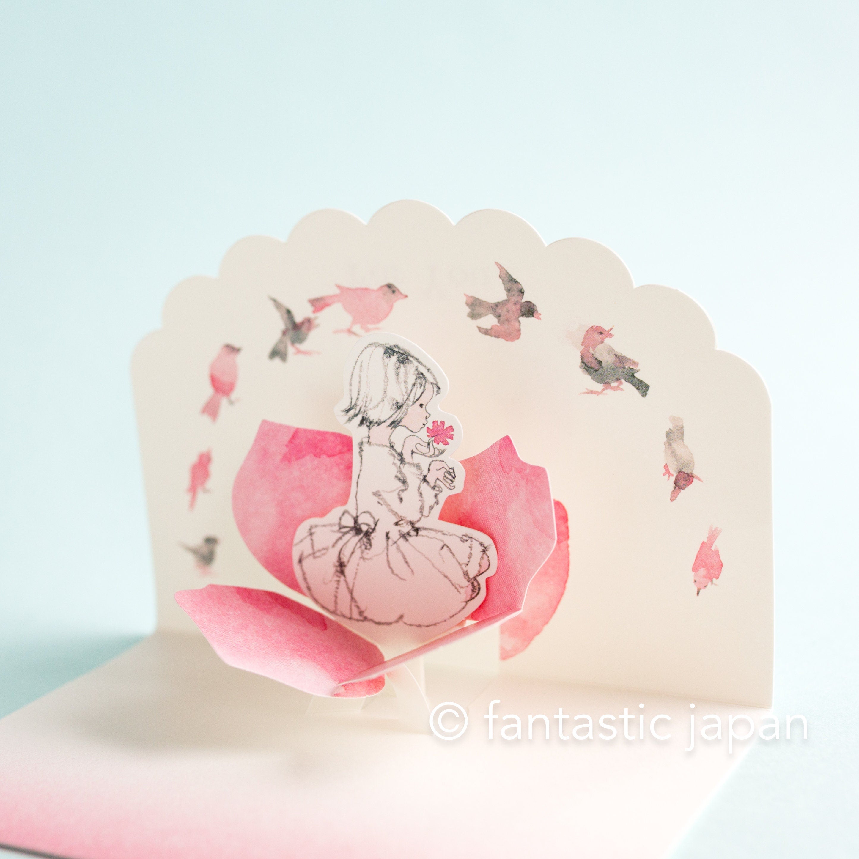 Iwasaki Chihiro pop-up greeting card -Surrounded by a Flower ...