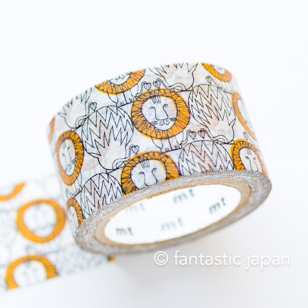 mt washi tape -Lisa Larson "Lion"- / MTLISA18 / 25mm wide – Fantastic Japan