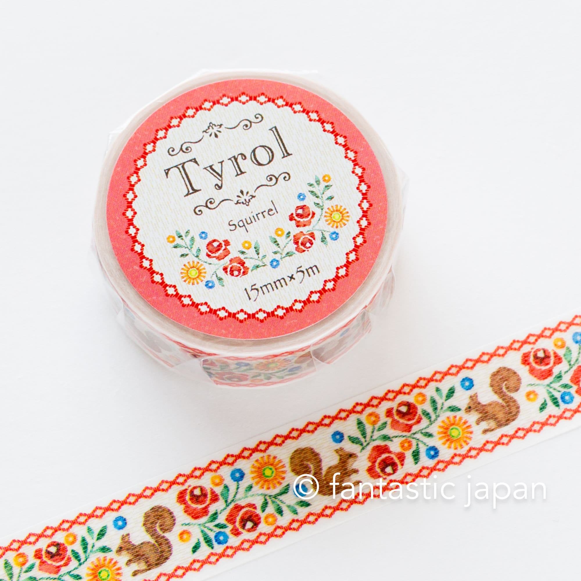 washi tape Tyrol -Squirrel- – Fantastic Japan