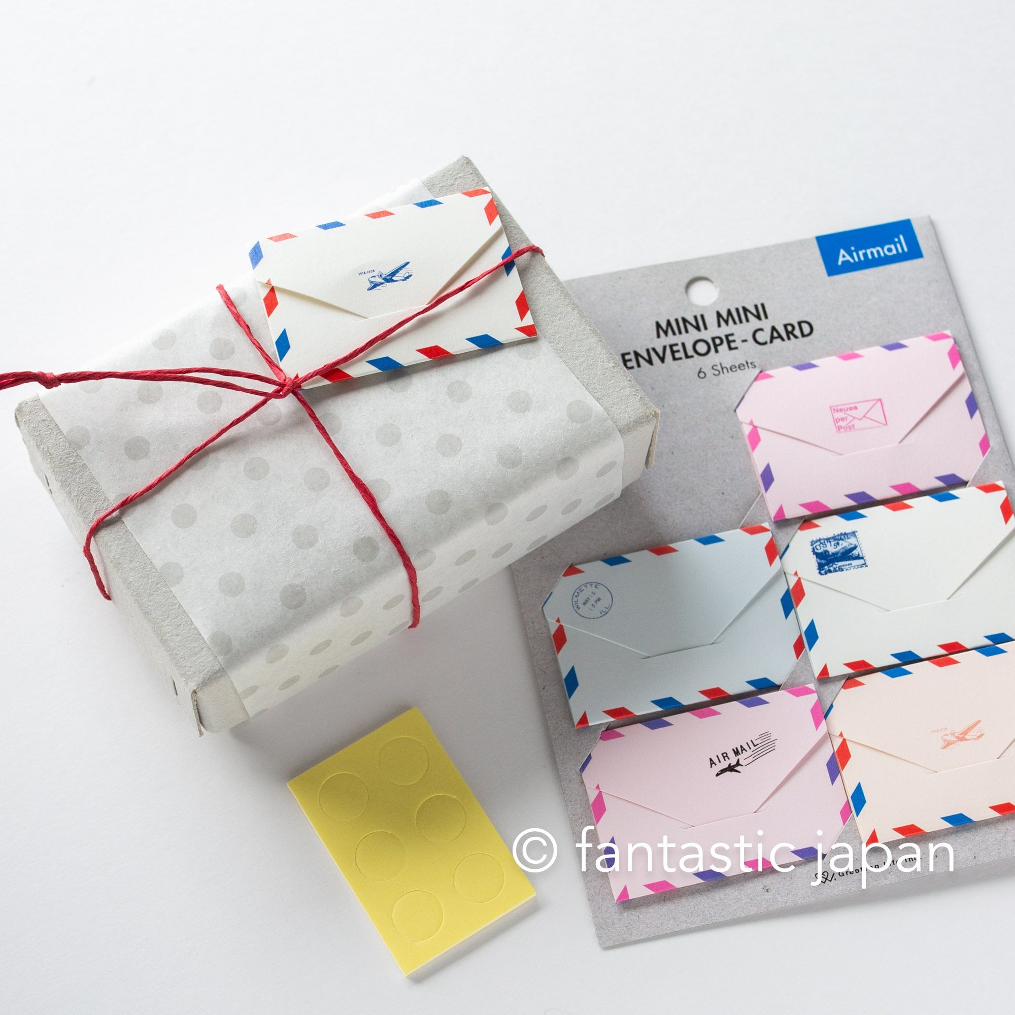 mini mini envelope card -airmail- – Fantastic Japan