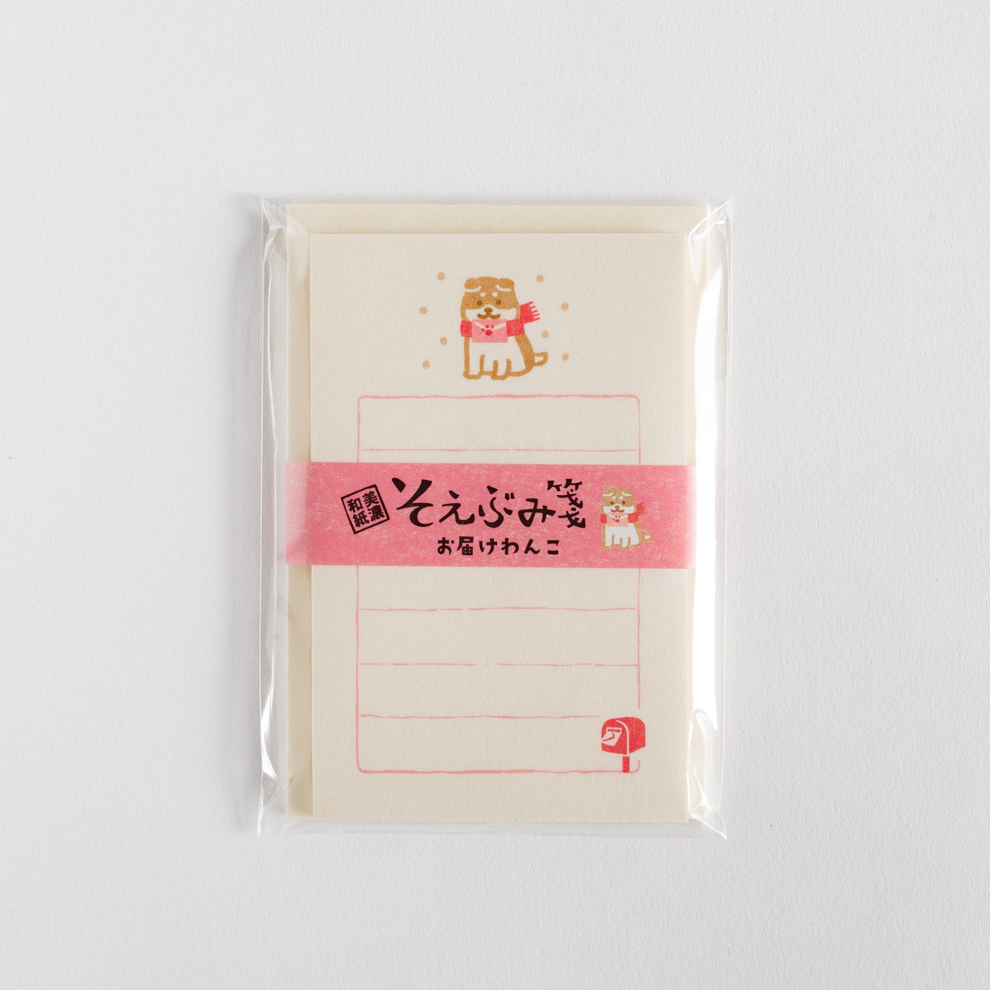 Japanese washi mini writing letter set -delivering shiba dog- / Soebum ...