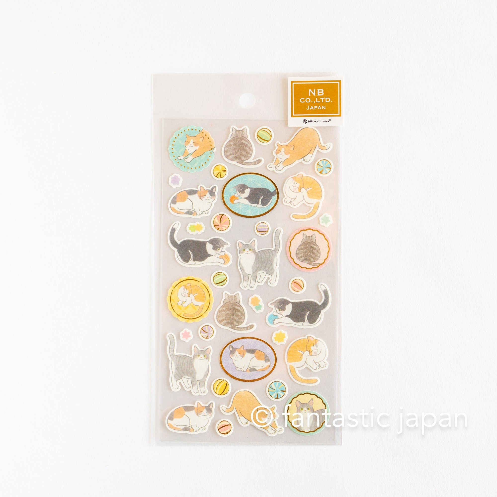Washi Japanese sweet cats sticker / NB sticker / – Fantastic Japan