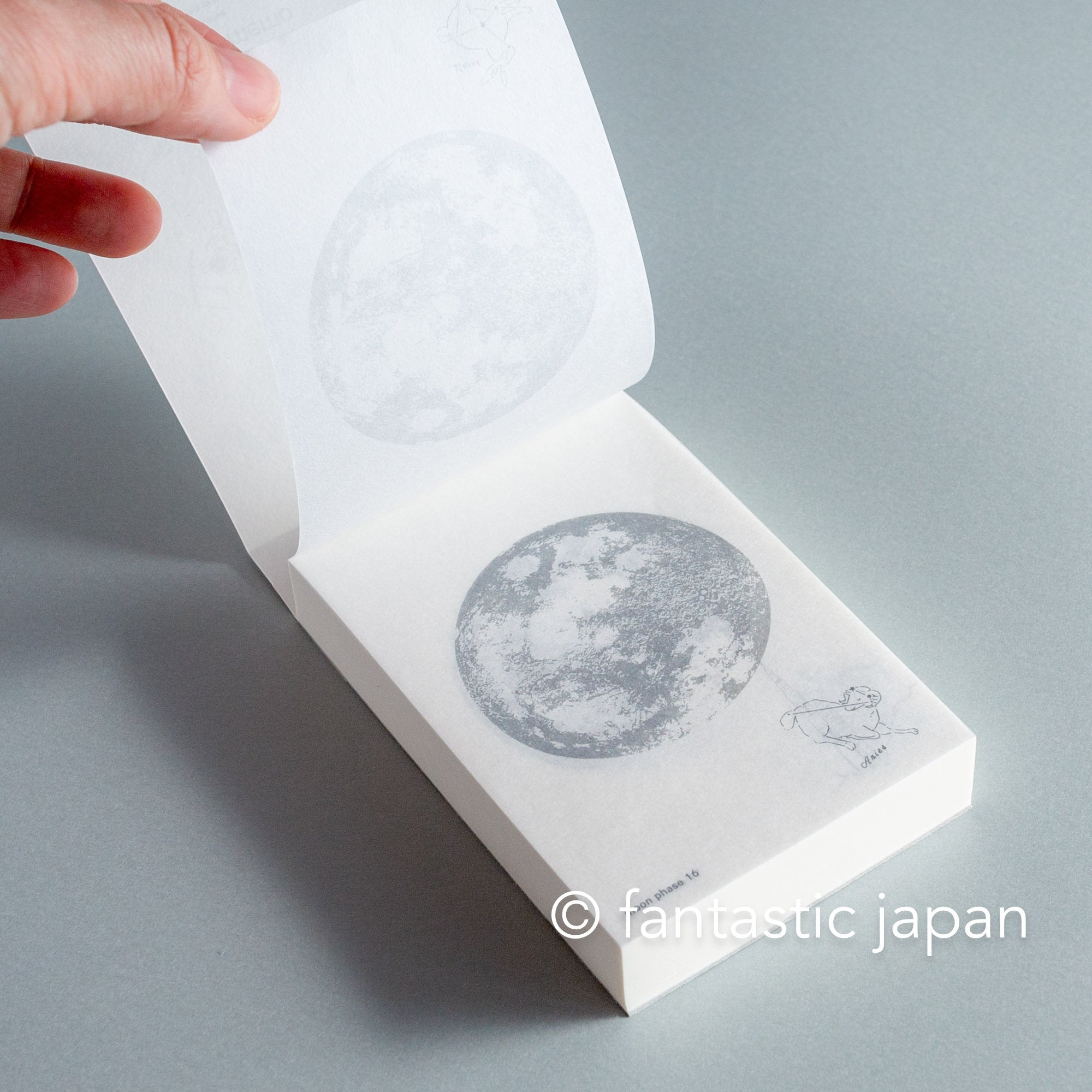 Moon memo pad - Crescent Moon- – Fantastic Japan