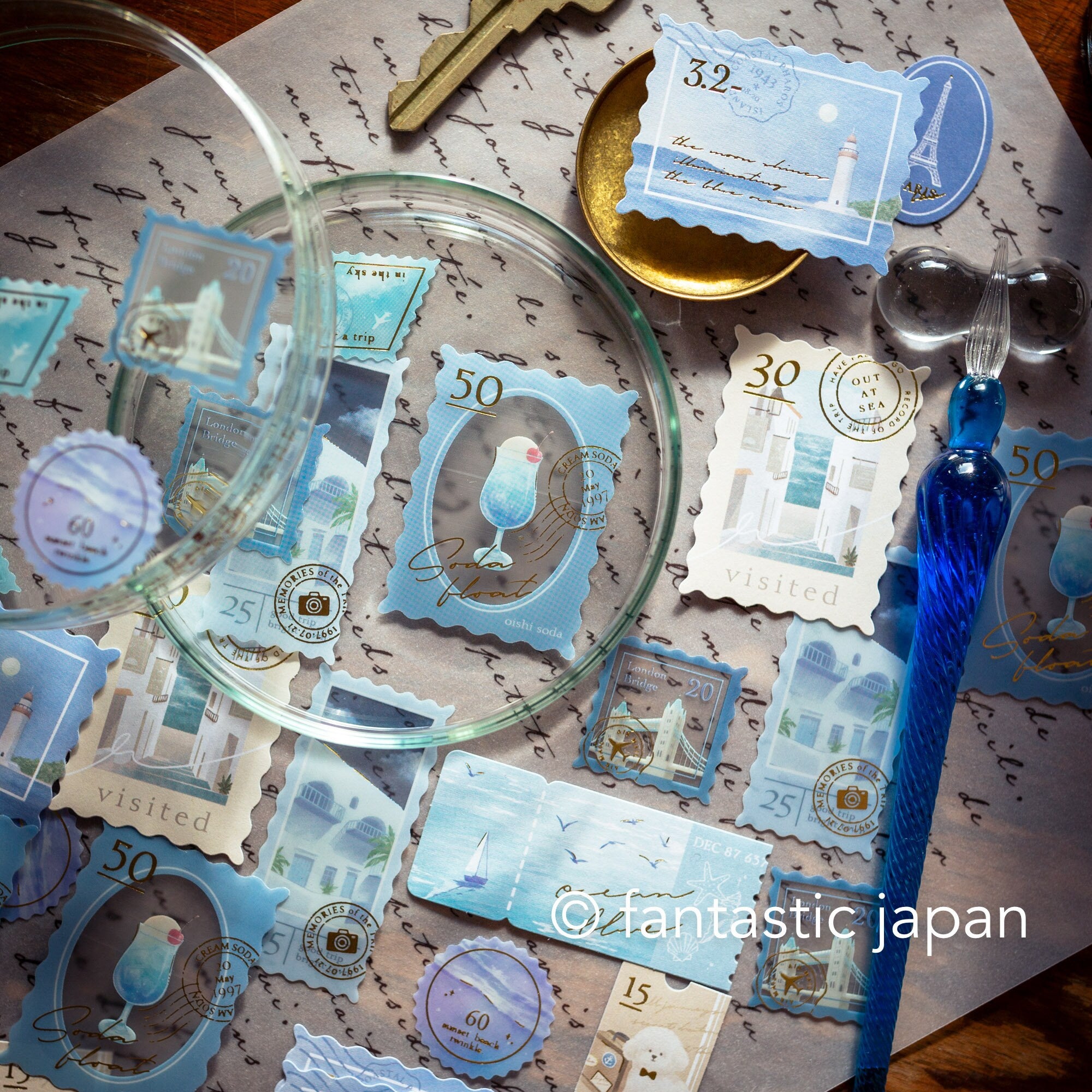 Q-LIA collage sticker / Kitterie -travel time- – Fantastic Japan