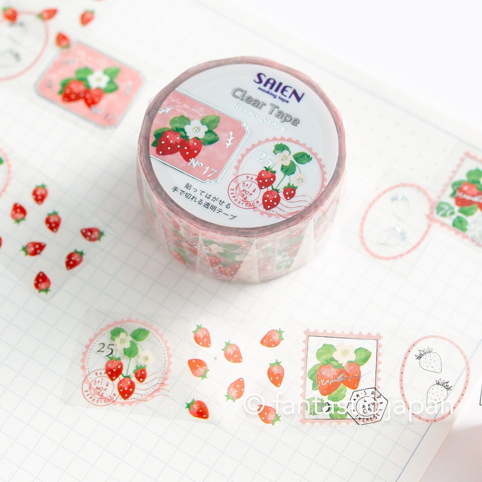 Clear Tape / Stamp Story -Strawberry- – Fantastic Japan