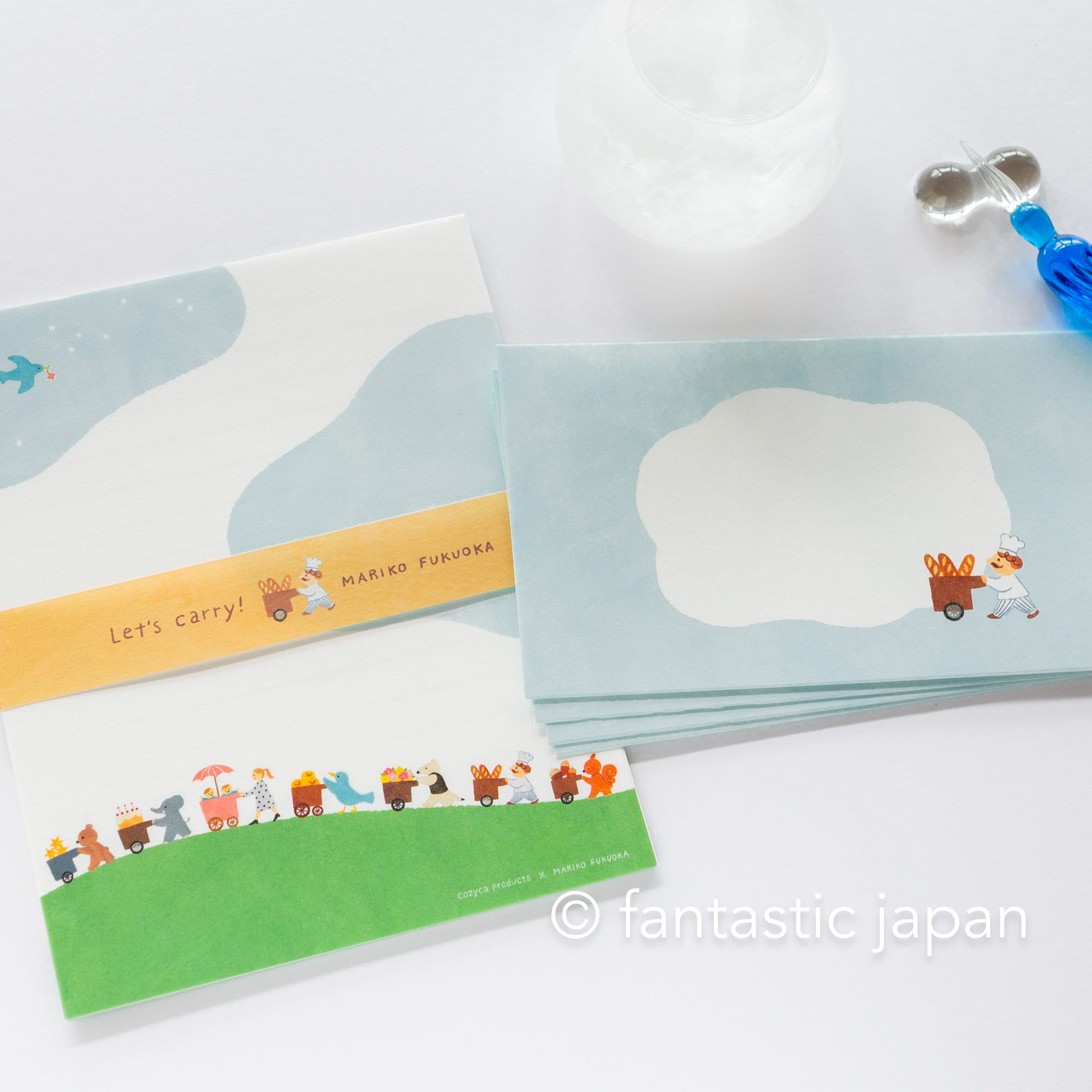 Japanese Letter Set -Let's carry- by Mariko Fukuoka / cozyca products ...