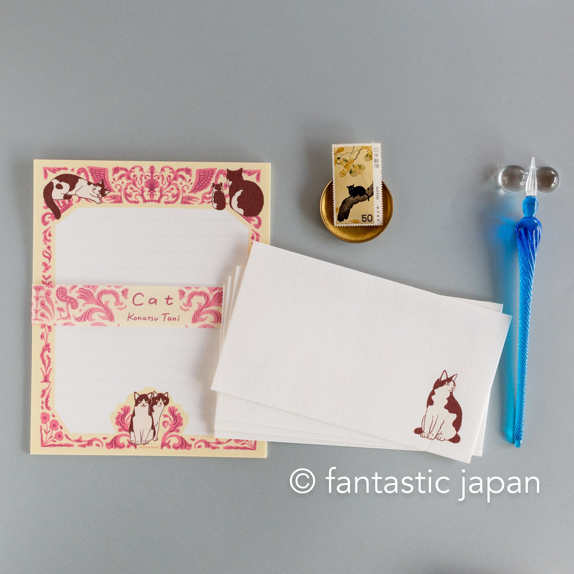 Japanese Letter Set -Cat- by Konatsu Tani / cozyca products – Fantastic ...